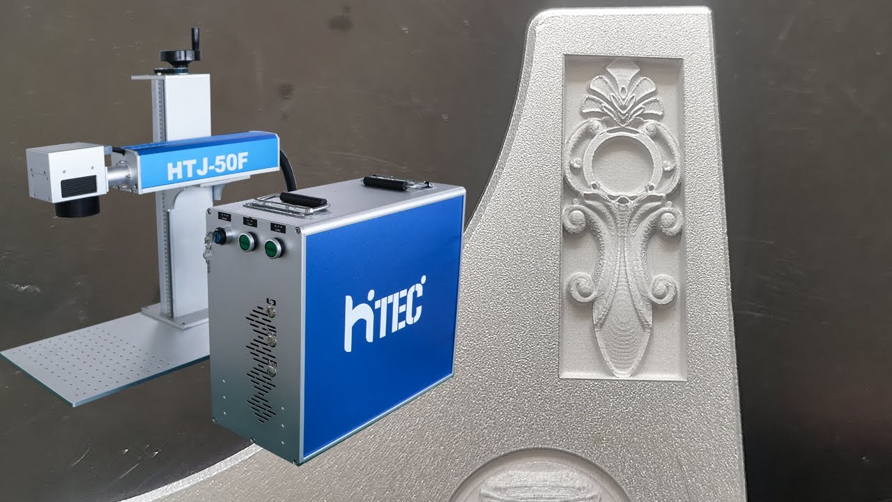 3D fiber laser deep engraving metal aluminum - YouTube