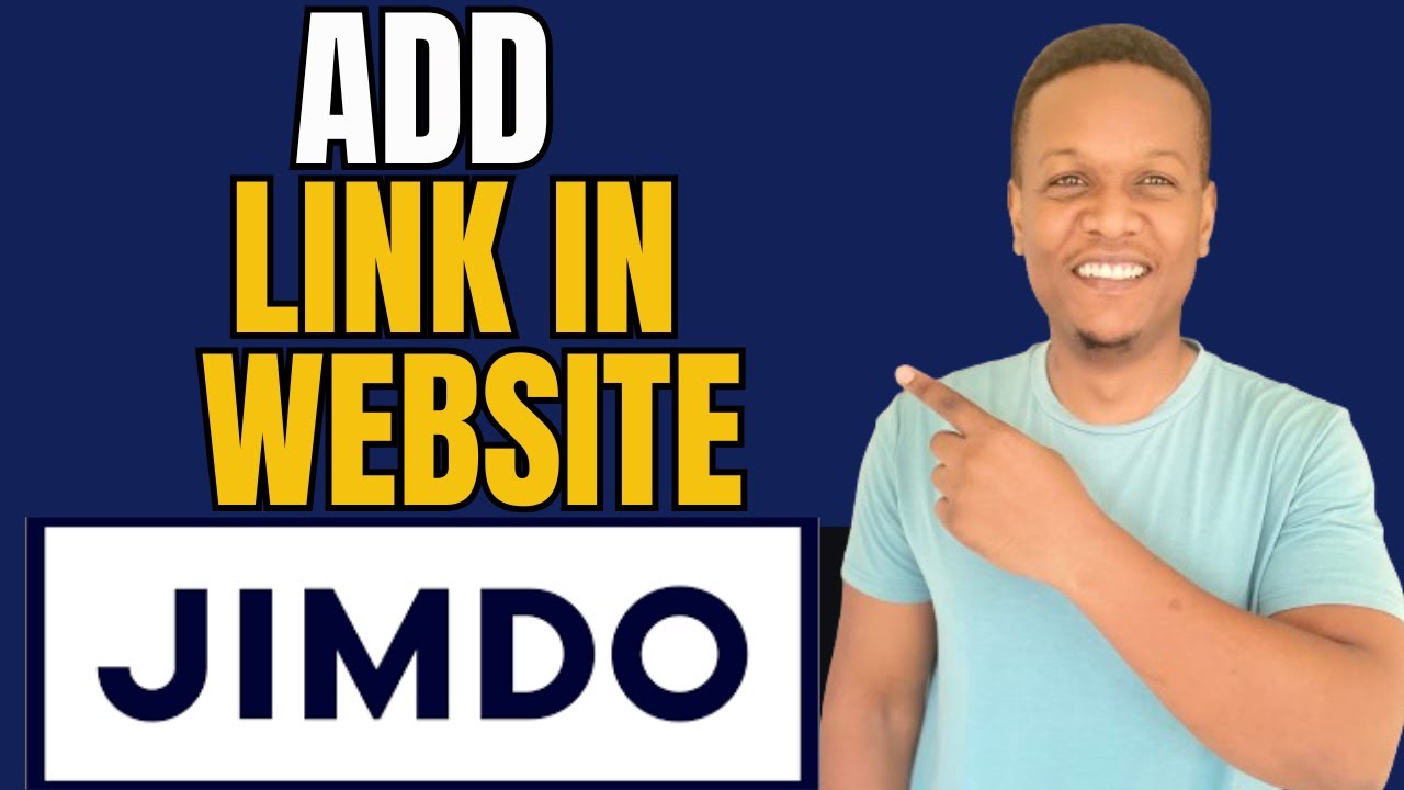 HOW TO ADD LINK IN JIMDO WEBSITE - YouTube