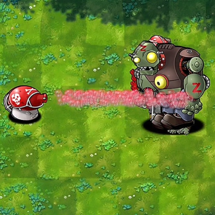 5 Fusion fume shroom vs 5 gold zombie #pvzhybrid #pvz #gameplay #games ...