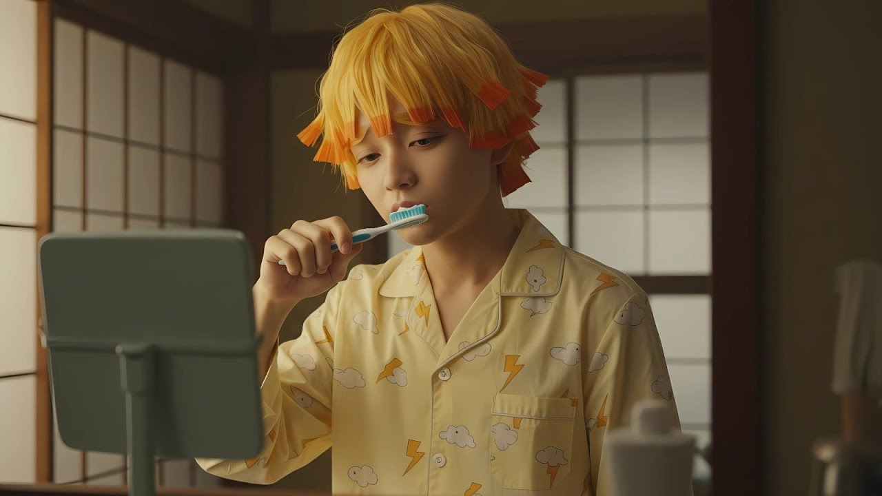 もしも鬼滅の刃のキャラクターが現代社会で生活していたら【part①】 - YouTube