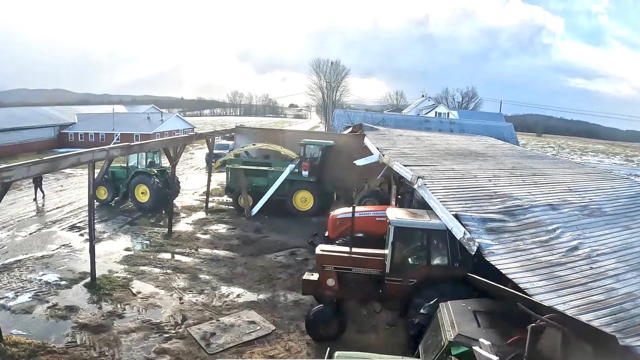 Storm Damage! High winds took out our storage shed! - YouTube