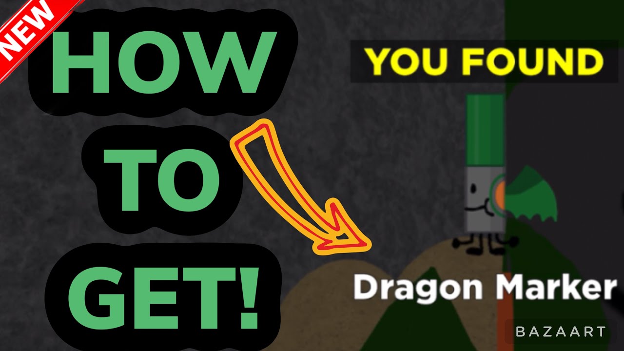 How to get the DRAGON MARKER* In ROBLOX Find The Markers! * DRAGON ...