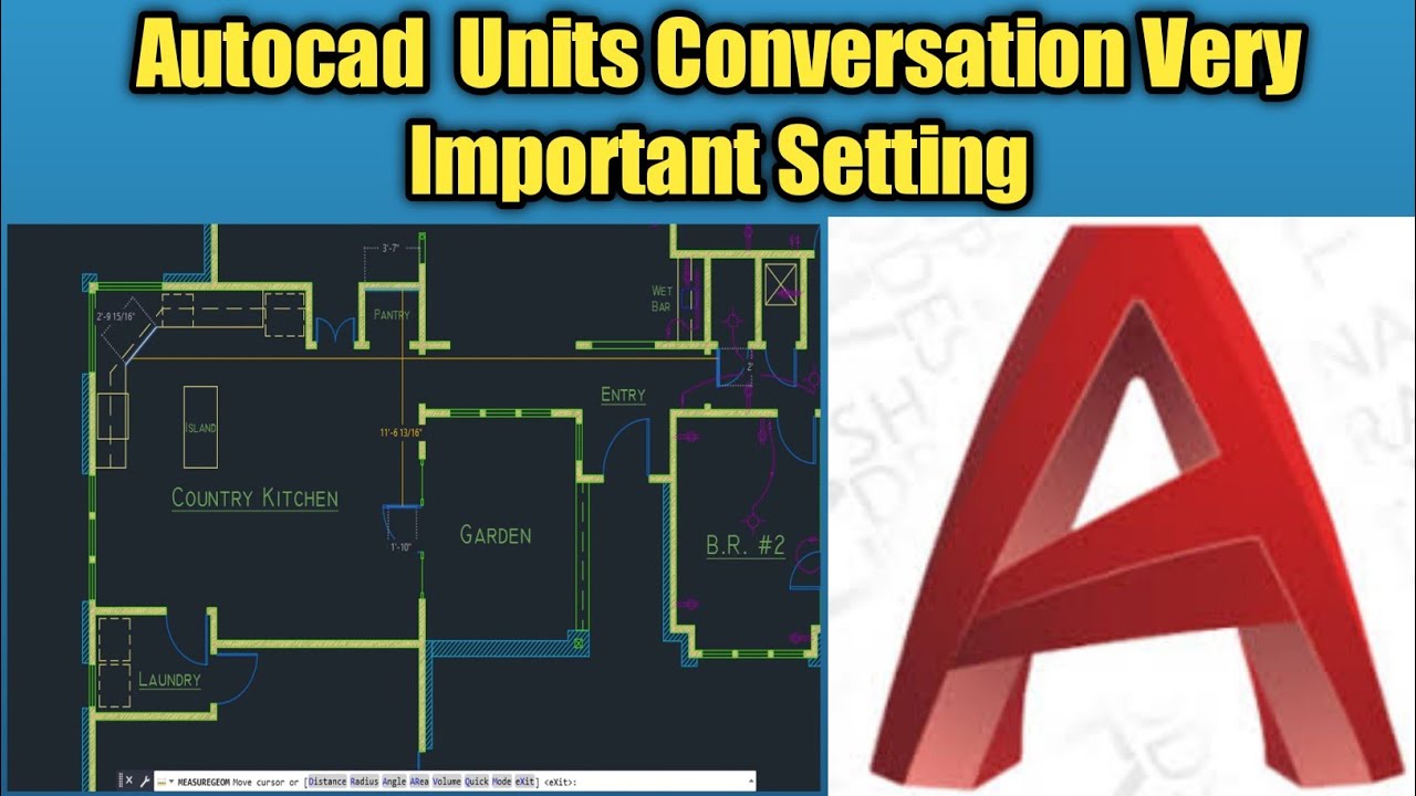 Autocad Units Conversation Very Important setting - YouTube