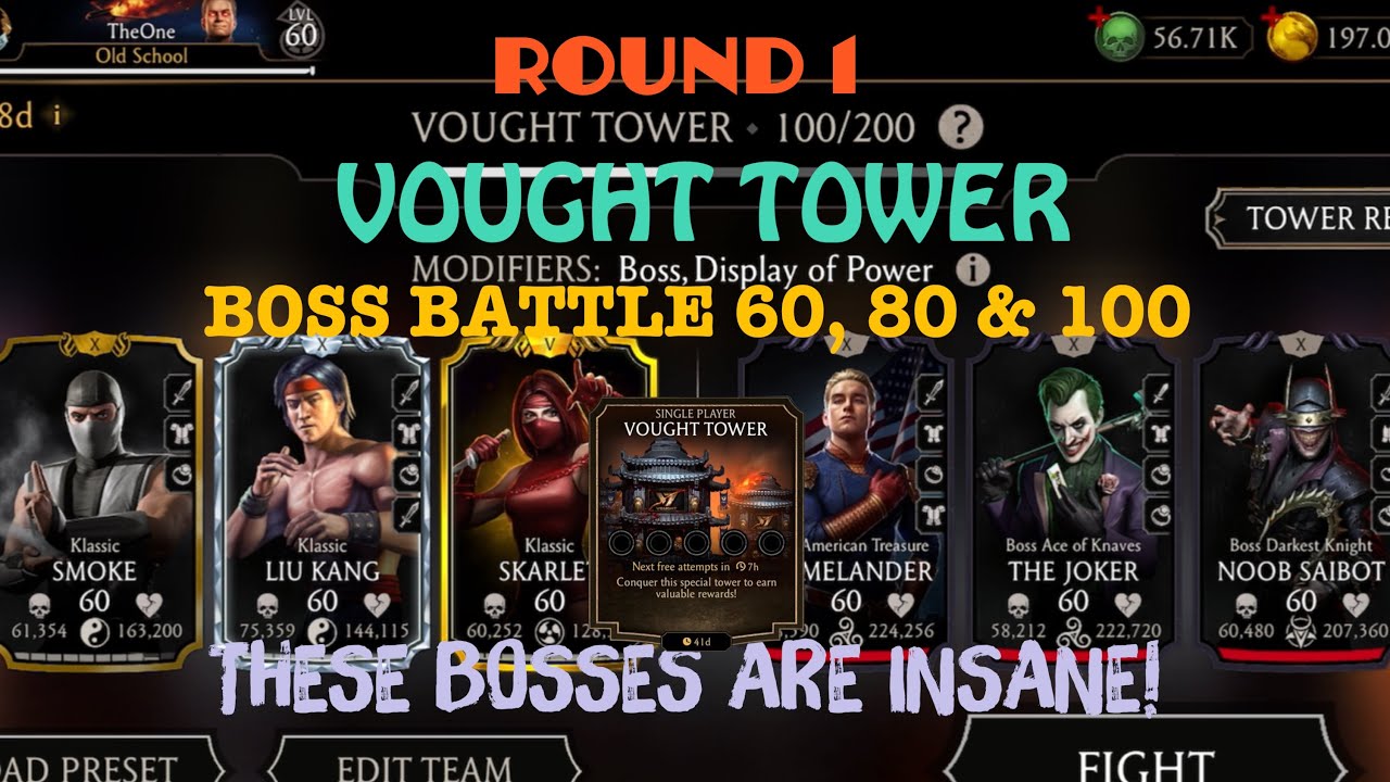 Round 1| Vought Tower Boss Battle 60, 80 & 100+Rewards| These Bosses ...