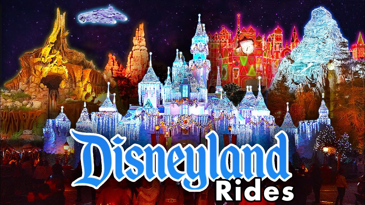 Disneyland Rides at Night - Disney Attractions After Dark [4K POVs ...