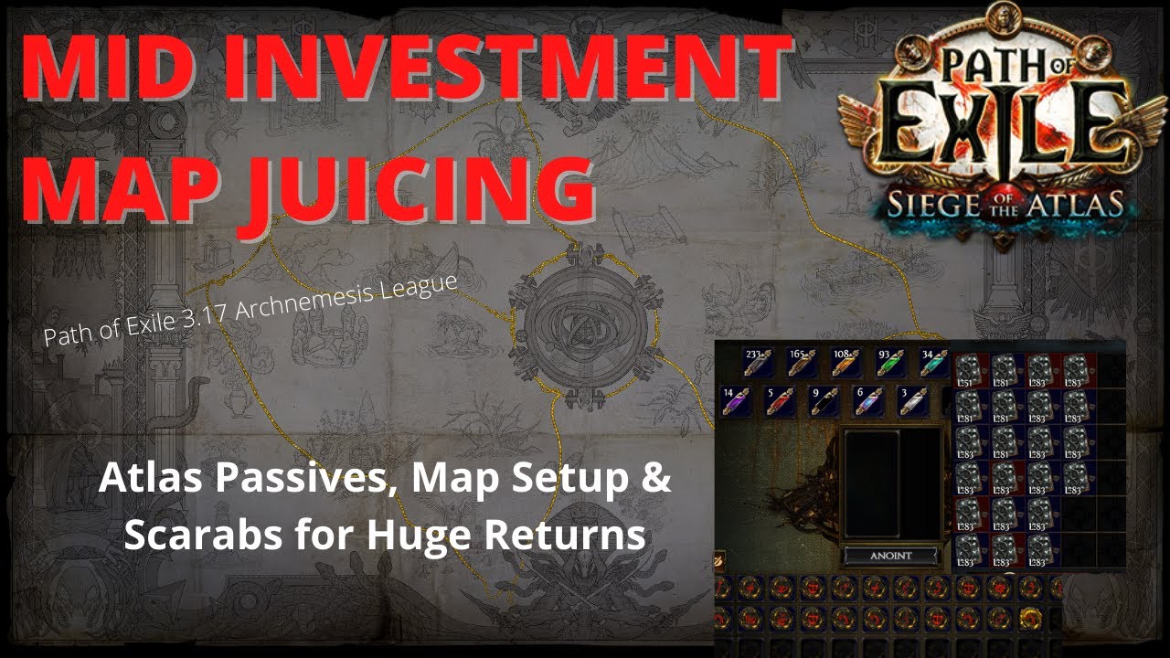 CURRENCY FARMING STRAT - Map Juicing/Mid Investment in POE 3.17 Siege ...
