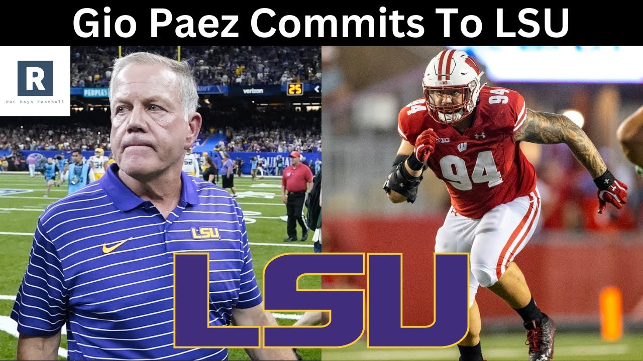 Gio Paez Commits To LSU | LSU Football News - YouTube