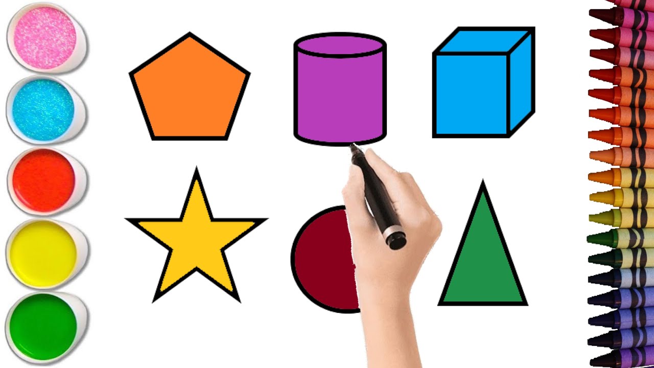 Preschool Learning Videos Let's Learn Geometric Shapes Educational ...