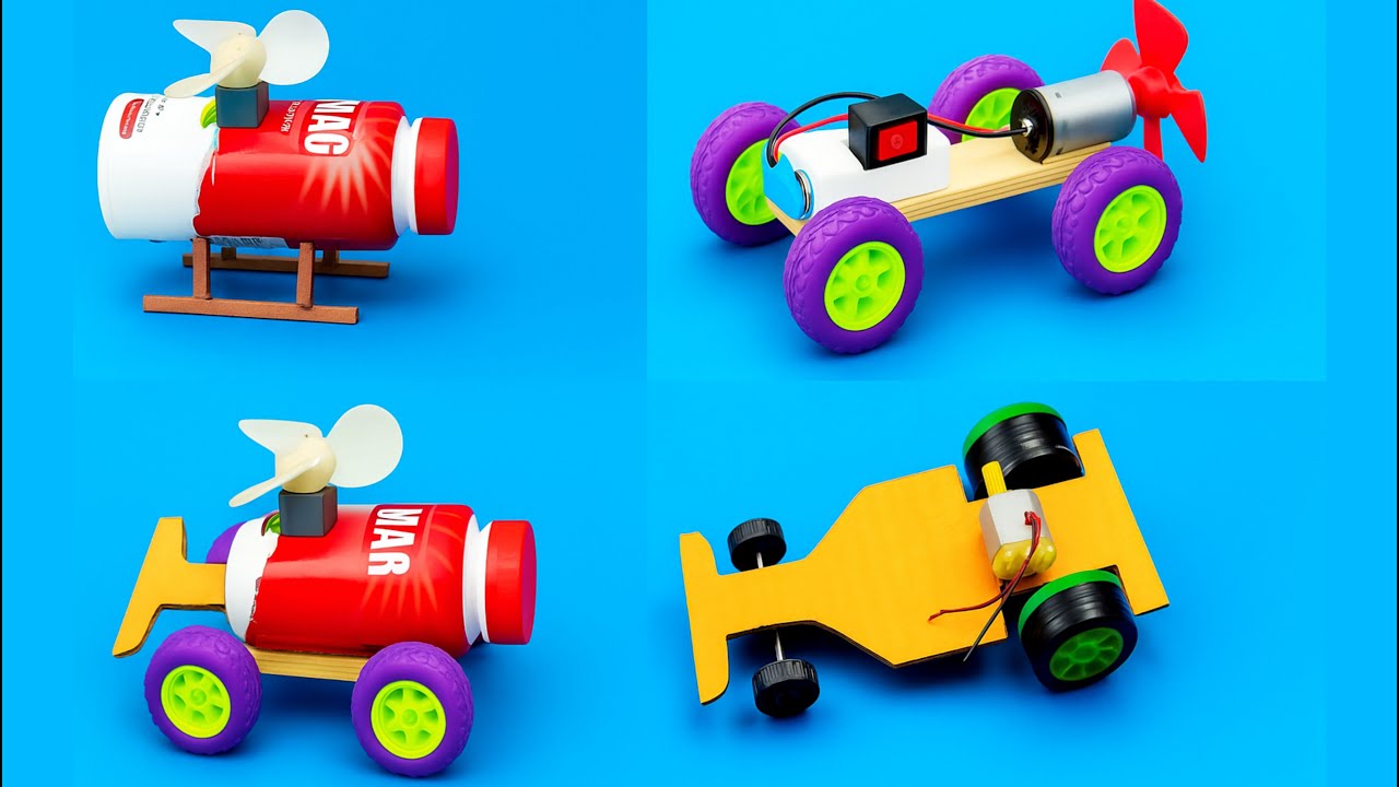 How to Make an Electric Propeller Car | School Project Car Making - YouTube