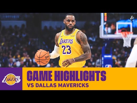 HIGHLIGHTS | LeBron James (39 pts, 16 ast, 12 reb) vs Mavericks (11/1/19)