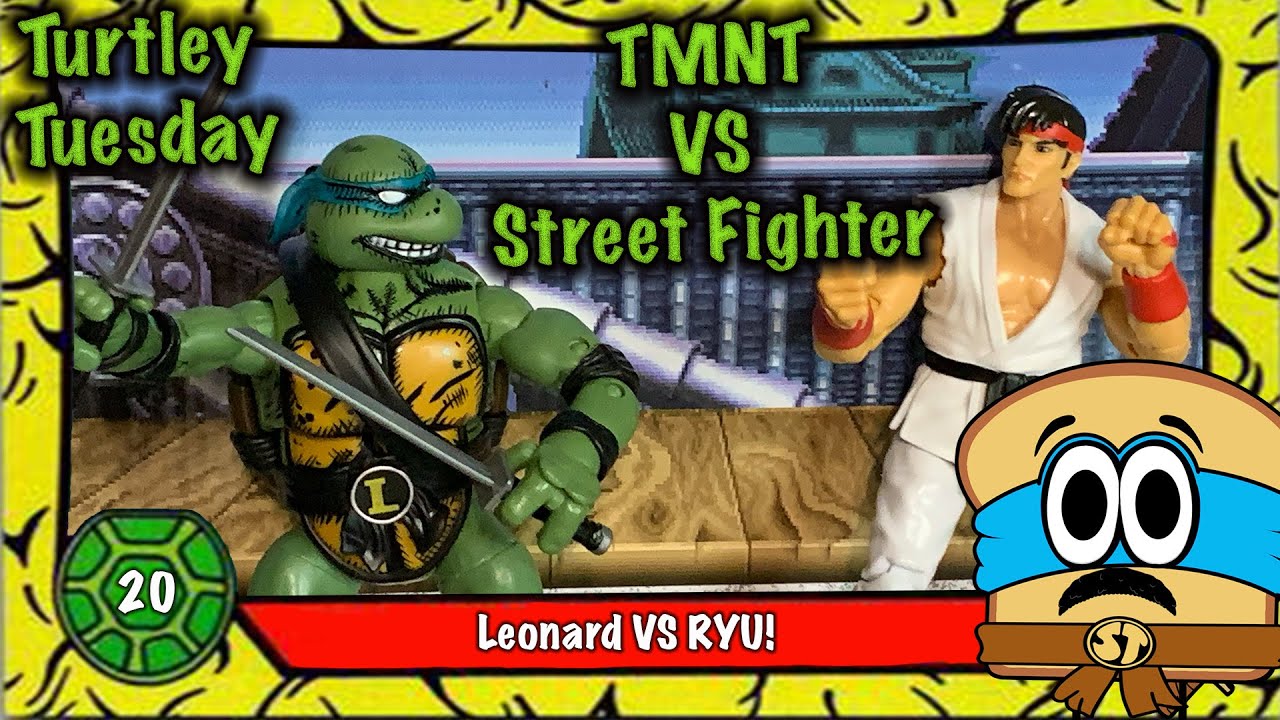 TMNT vs Street Fighter! Leo vs Ryu Figures Review! - YouTube
