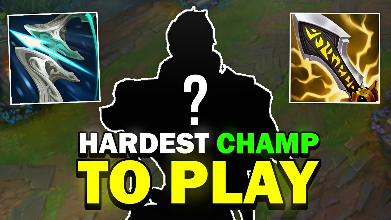 This Champion is the Hardest Champion to Play in League of Legends ...