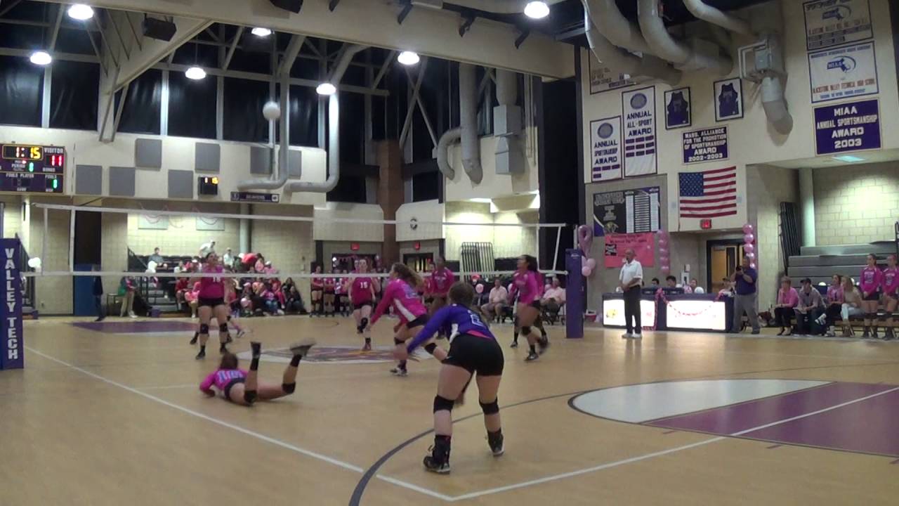 Dig Pink vs Millbury game 2 - YouTube
