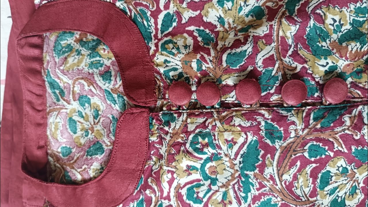 Round flat neck collar cutting and stitching step by step ️🪡 - YouTube