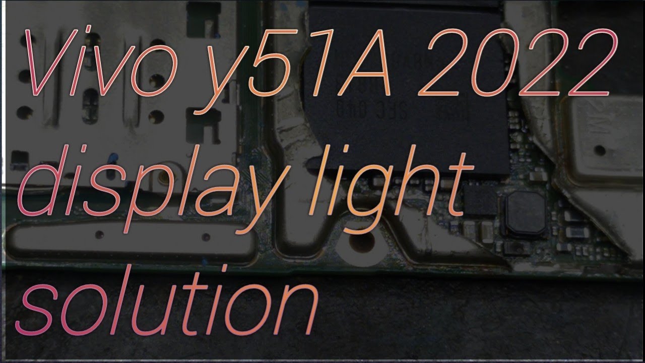 vivo y51 or y51a 2020 display light problem solution - YouTube