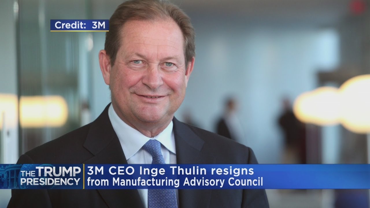 3M CEO Steps Down From Trump’s Manufacturing Council - YouTube