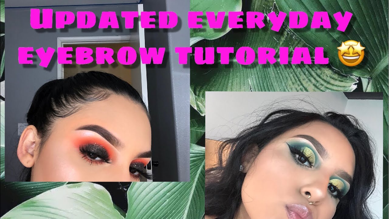 Updated eyebrow tutorial 💗 - YouTube