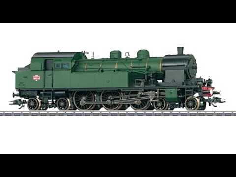 Märklin SNCF class 232 TC passenger locomotive pulling SNCF Passenger ...
