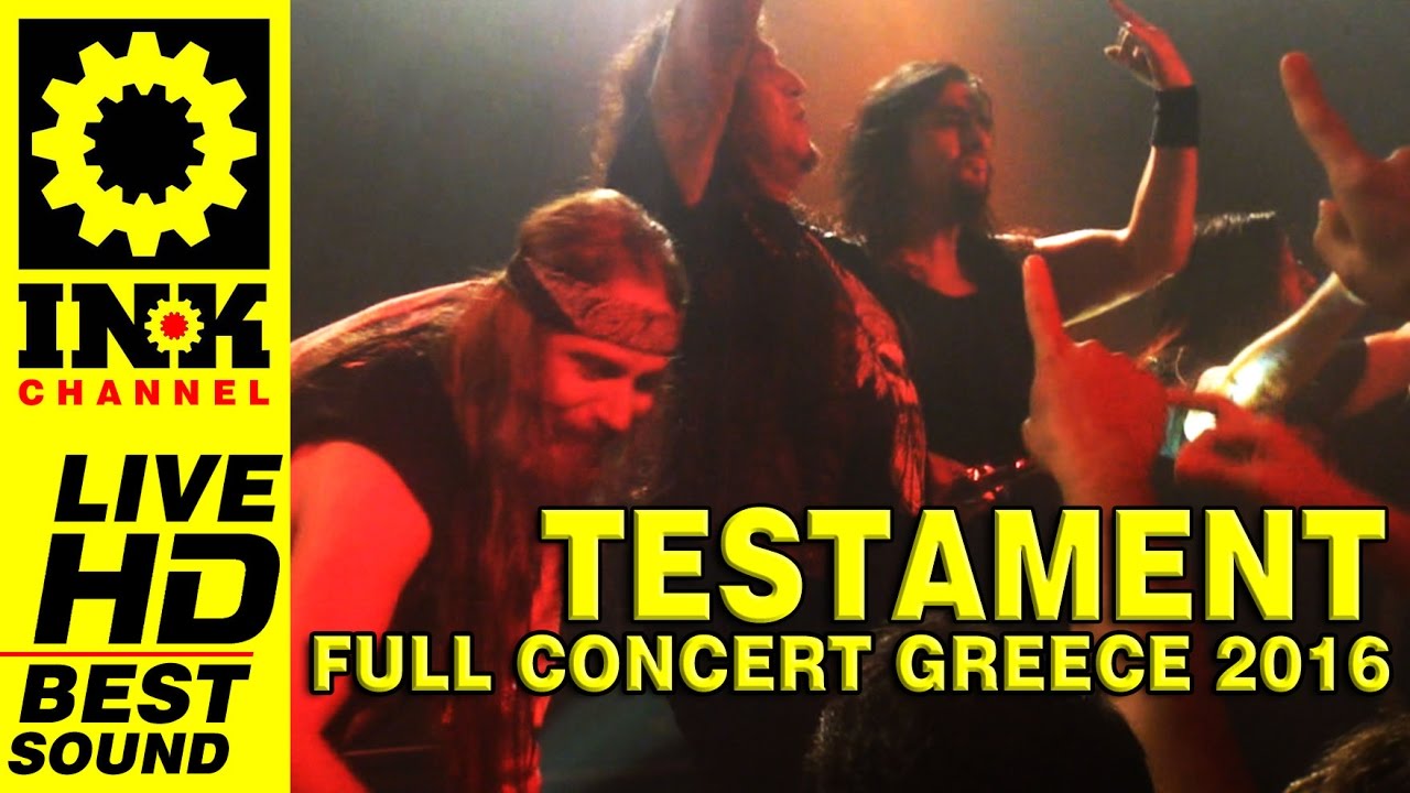TESTAMENT - Full Concert in Greece 2016 - YouTube