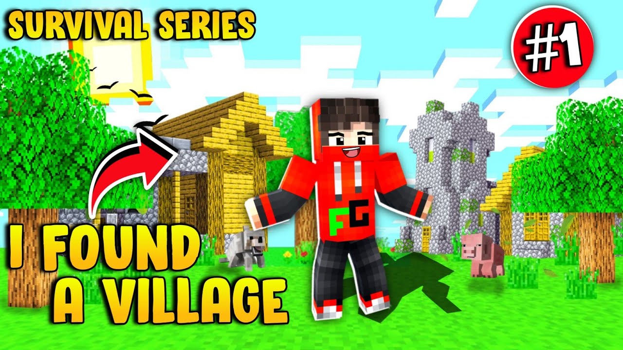 How I Found A VILLAGE On My FIRST Day In Minecraft (Episode 1 ...