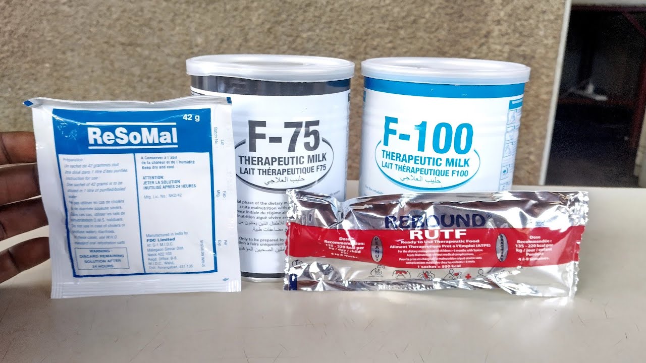 F100 ,F75 resomal and rutf - YouTube