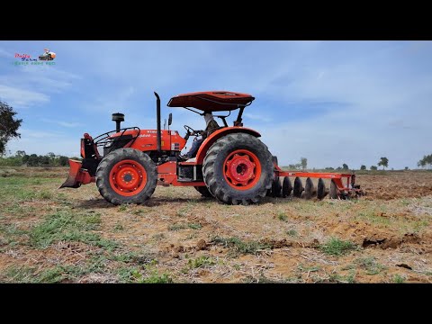 Kubota M9540 Tractor Reviews Ploughing Land filed | Deep Ploughing With Agriculture Tractor 9540