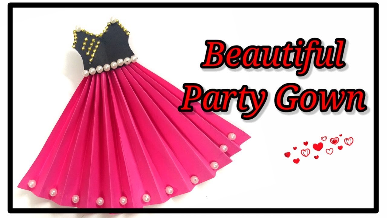 Paper Party Gown|origami frock| origami gown| paper folding dress ...