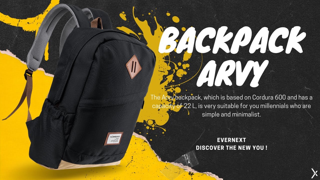 BACKPACK ARVY - EVERNEXT - YouTube