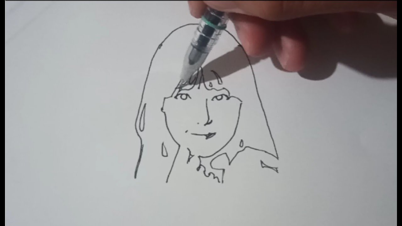 HOW TO DRAW KIM JI WON | FACE SILHOUETTE - YouTube