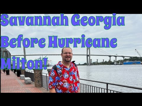 Hanging Out Downtown Savannah. (People Escaping Hurricane Milton) - YouTube