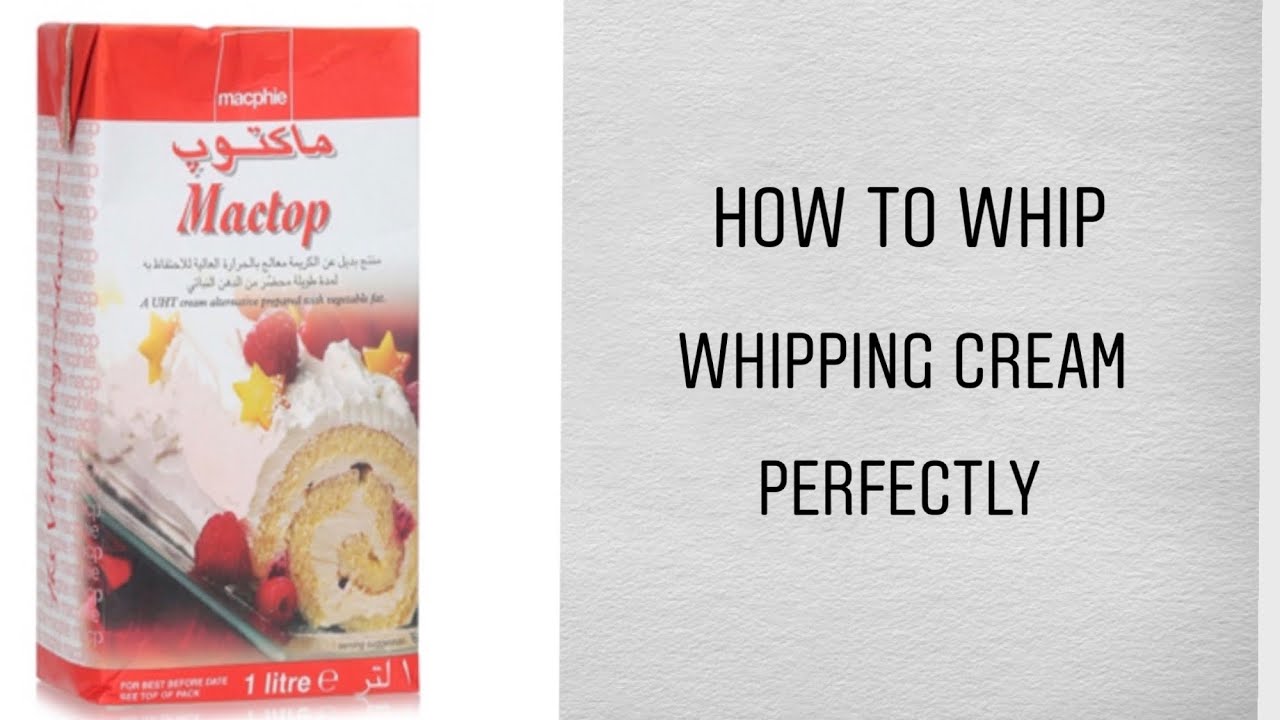 How to whip whipping cream perfectly/Mactop /വിപ്പിങ്‌ ക്രീം പെ ...