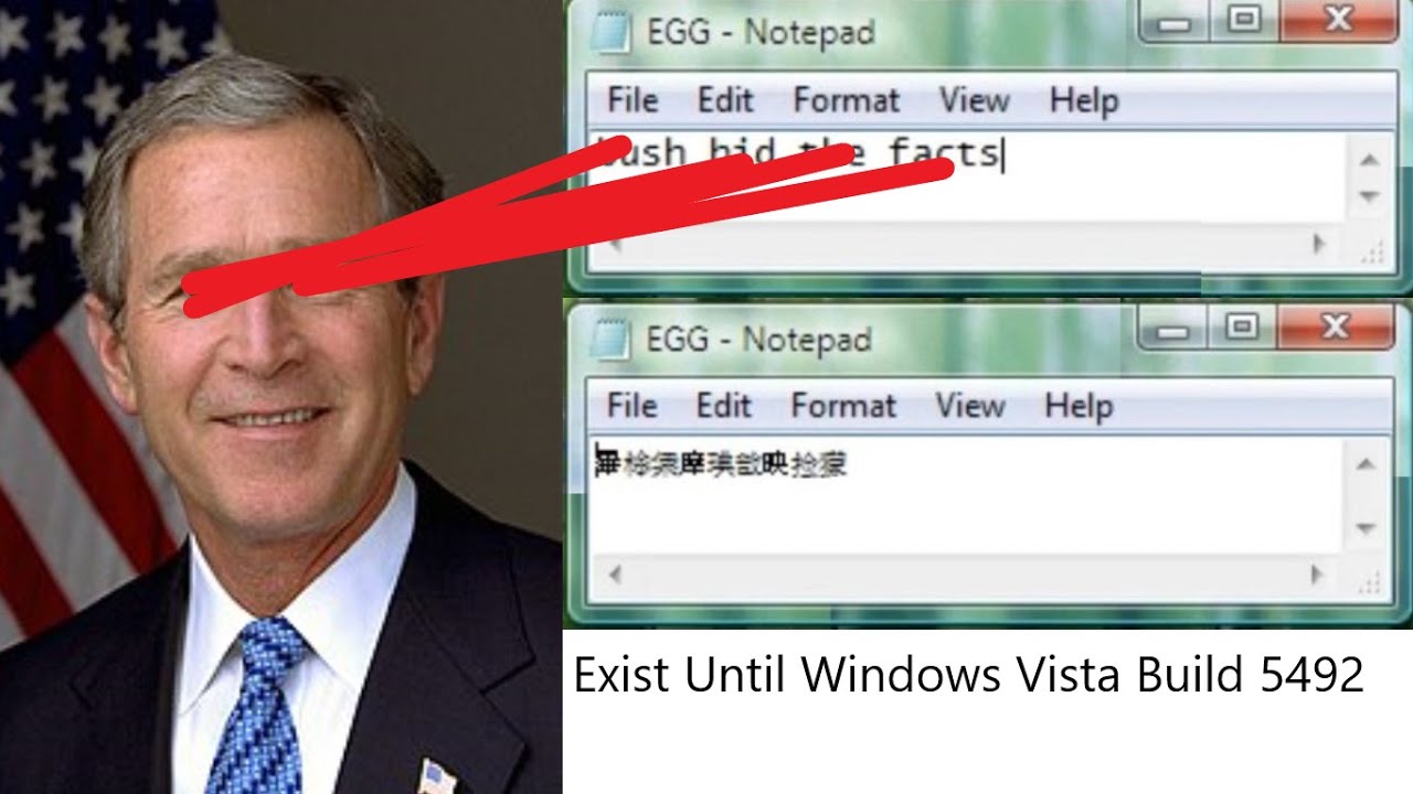 "Bush hid the facts" Bug Exist on Windows Longhorn - YouTube