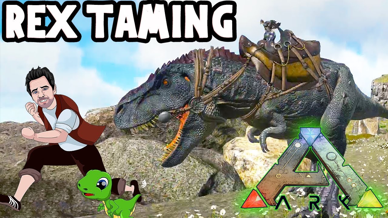 T Rex Taming Ark Survival Evolved Zoo Series - YouTube