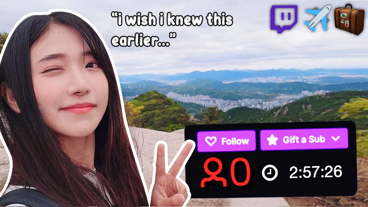 how to be a successful travel streamer - YouTube