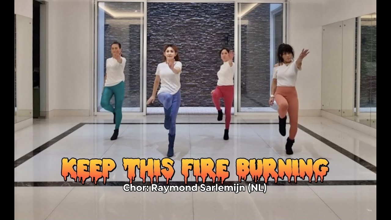 Keep This Fire Burning Line Dance | by ELITE - YouTube