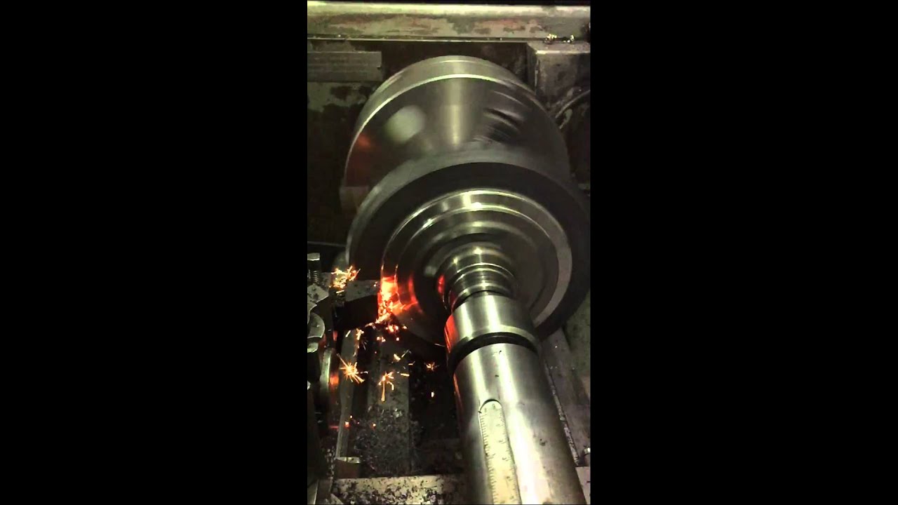 Machining of weld - YouTube