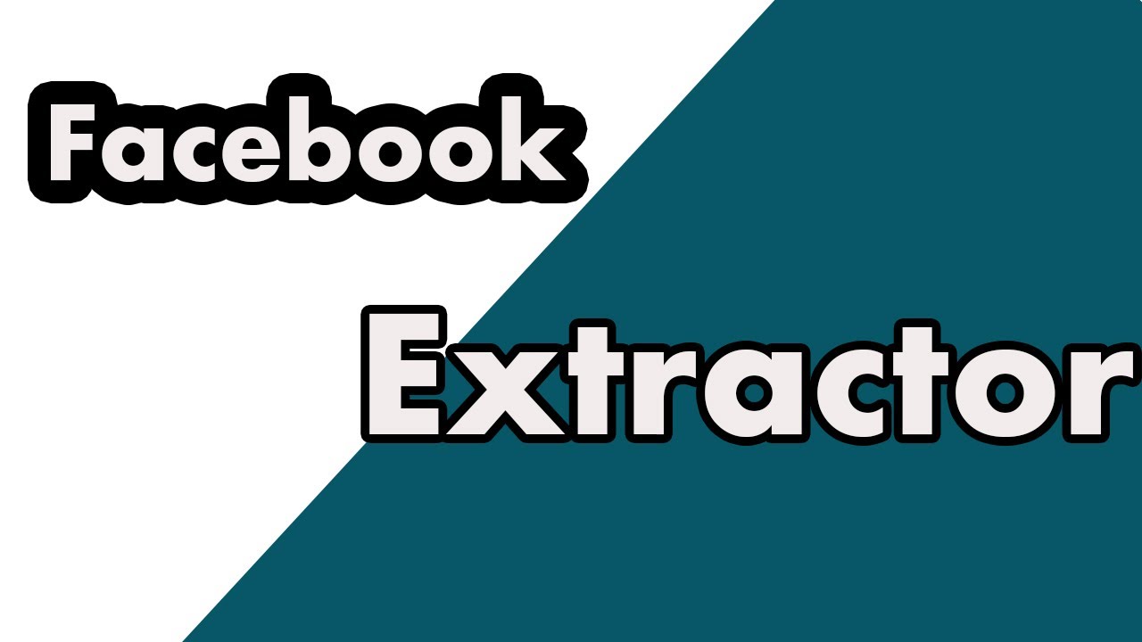 How to extract facebook data (emails,phone number and uid) all in one ...