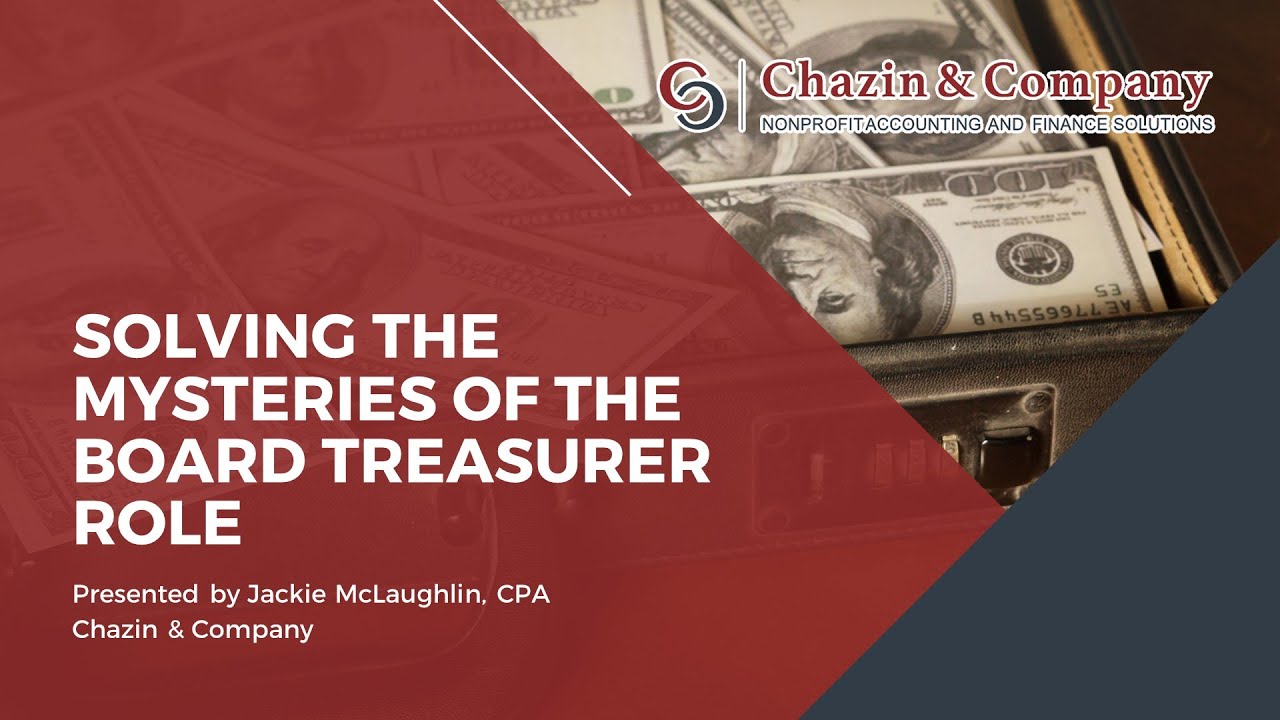 [Online Class] Solving the Mysteries of the Board Treasurer Role - YouTube