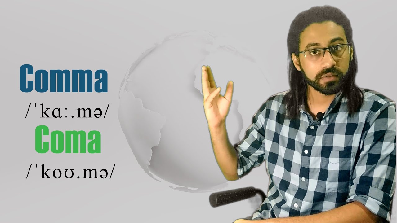 Comma vs Coma ESL (Less than a minute) - YouTube