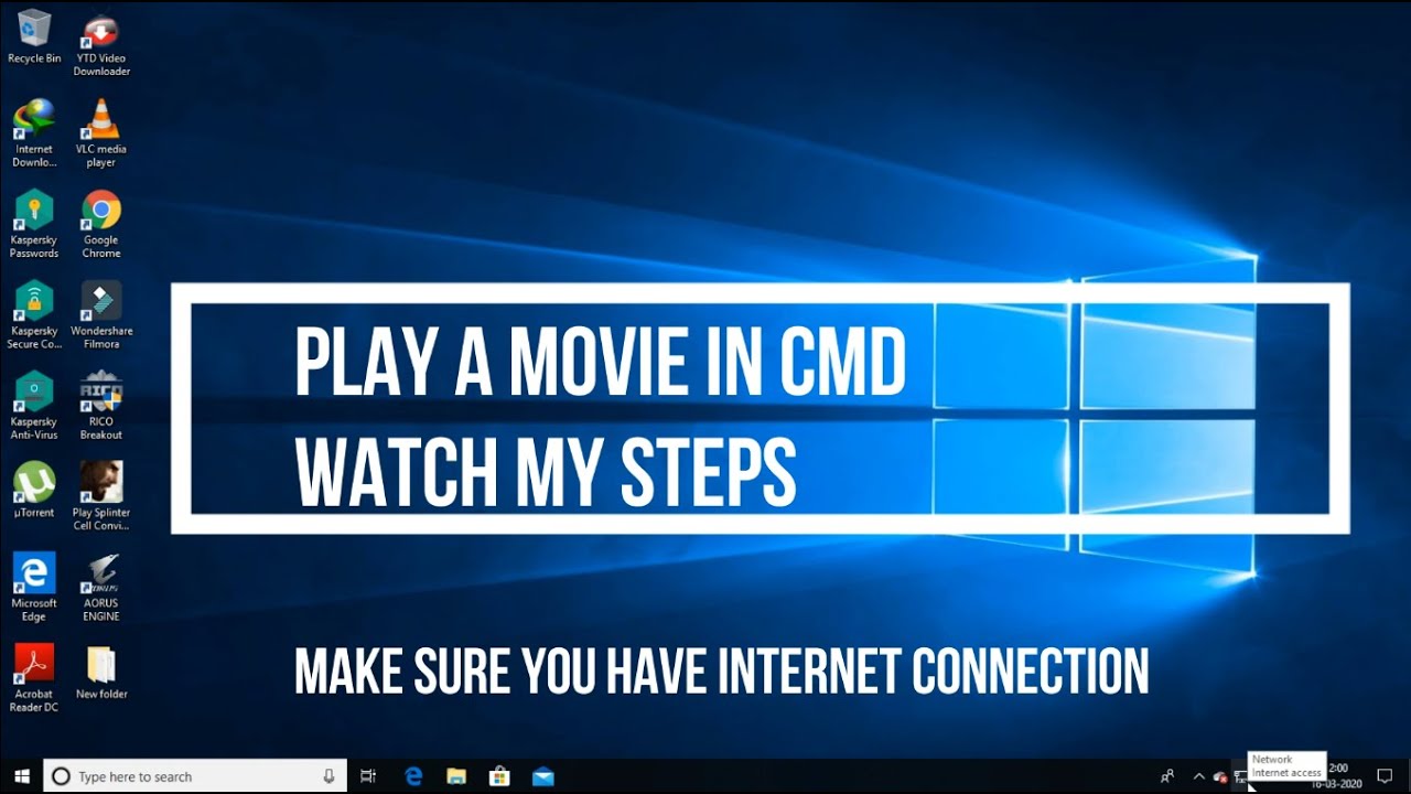 How to Play a Movie in CMD - YouTube