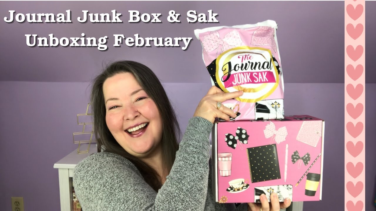 Journal Junk Box & Sak - Unboxing February - YouTube