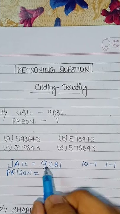 Reasoning Question| Coding-Decoding III | #ssccgl #sscchsl #shorts #shortvideo #reasoning - YouTube