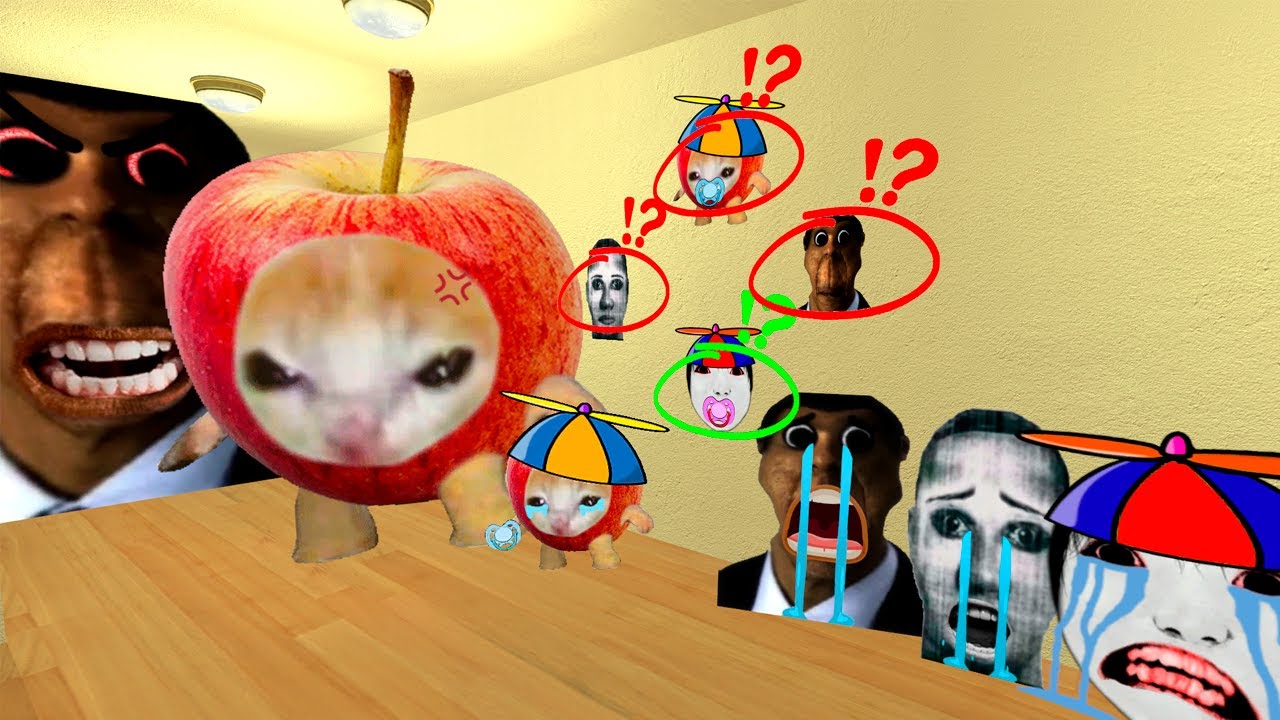 Angry Obunga And Apple Cat Wants Me To Find All The Babies! - YouTube