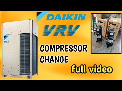 Daikin VRV SYSTEM | compressor change | Daikin VRF SYSTEM | #daikin ...