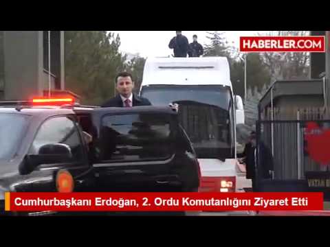 Cumhurbaşkanı Erdoğan, 2  Ordu Komutanlığını Ziyaret Etti