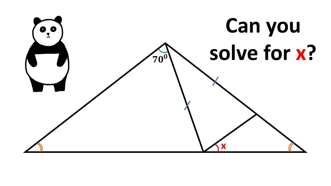 Solve for X. Geometry problem. - YouTube