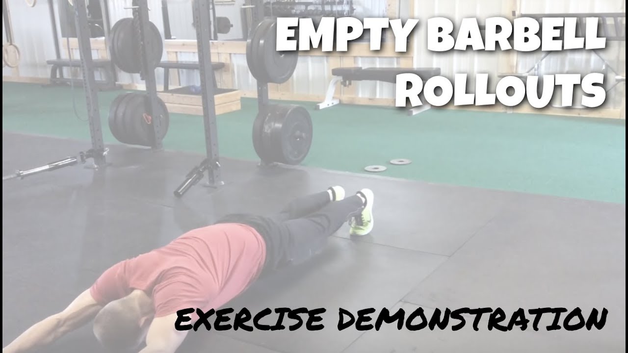 Empty Barbell Rollouts - YouTube