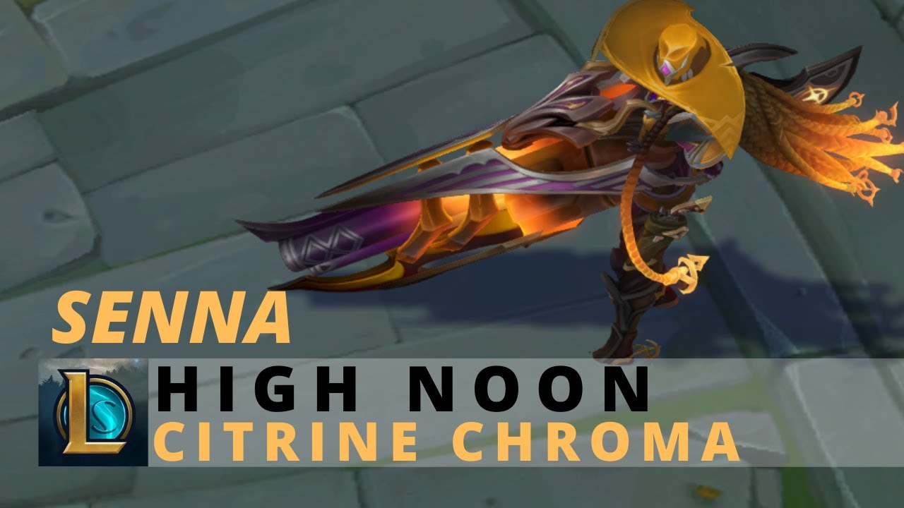 High Noon Senna Citrine Chroma - League Of Legends - YouTube