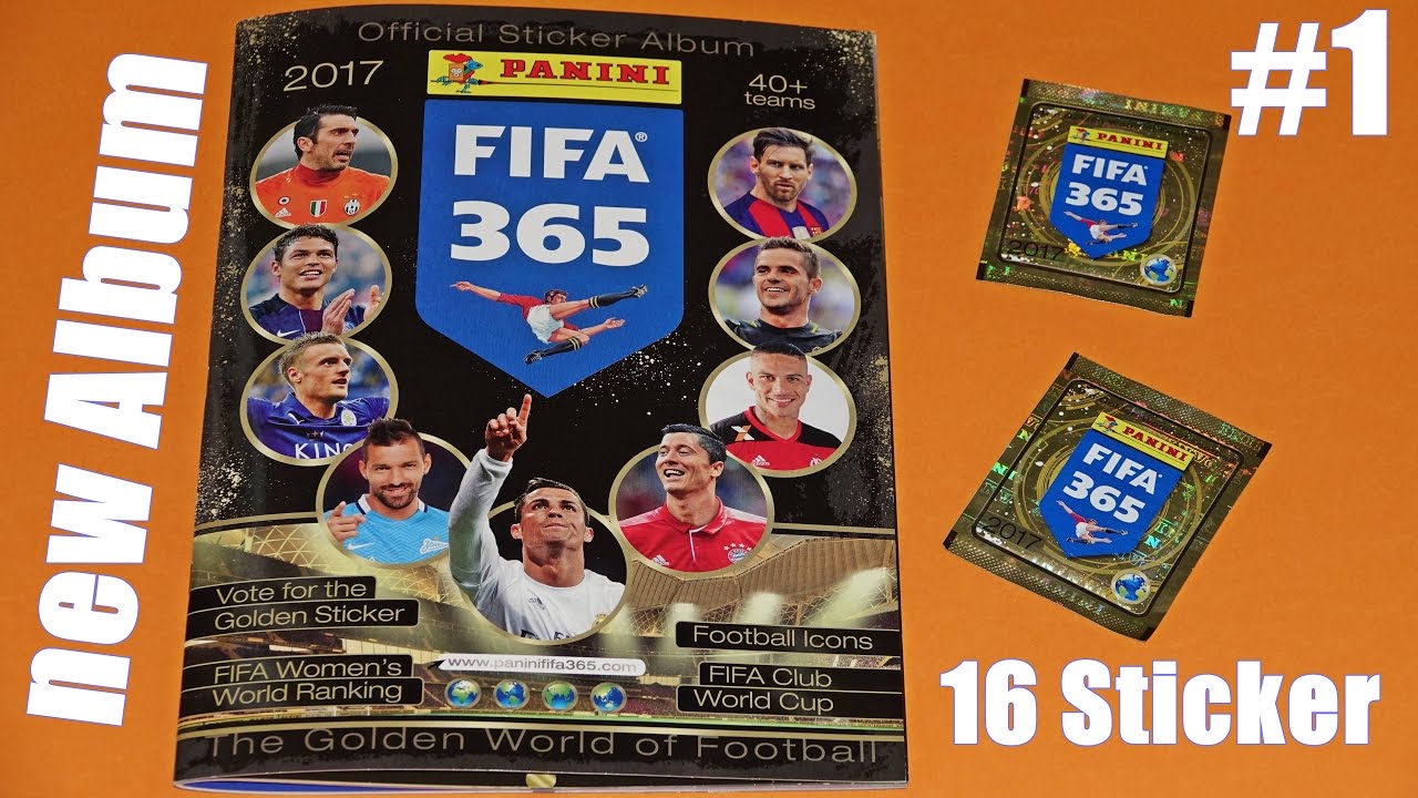 Panini FIFA 365 Stickeralbum 2017 new video 16 Sticker new Album Lucky ...