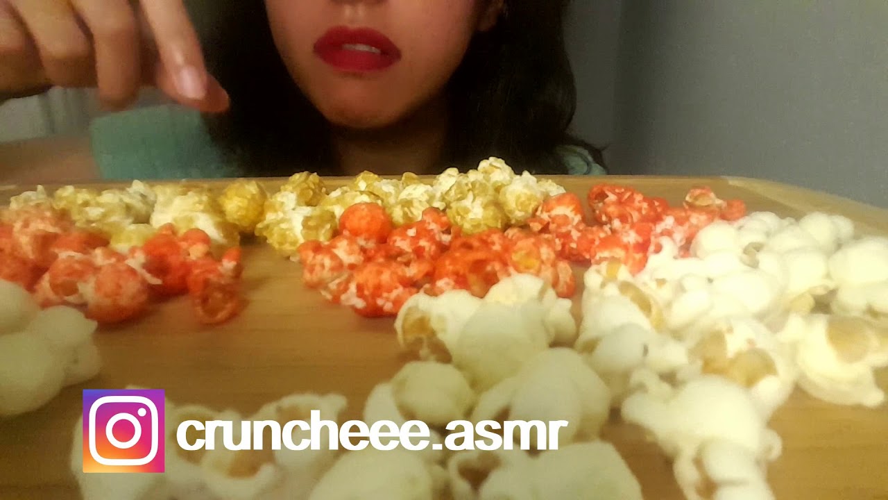 ASMR EATING SOUNDS WITH CRUNCHY POPCORN FOOD EATING ASMR SOUNDS - YouTube